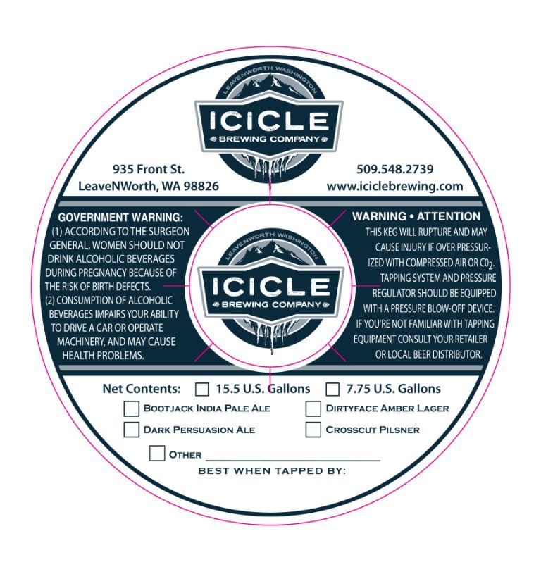 CUSTOM 1 Color Waterproof – 7″ Keg Collars NO Adhesive | KegCollar.com