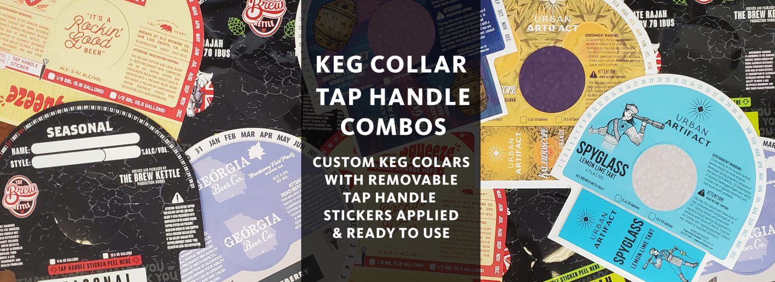 Custom Keg Collars, Keg Wraps, Keg Caps and Labels